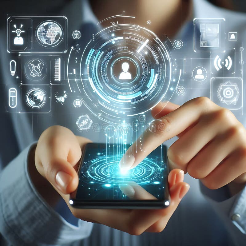 The Future of Touchscreen Interaction, User Interface Design Stock ... The Future of Touchscreen Interaction, User Interface Design Stock ...