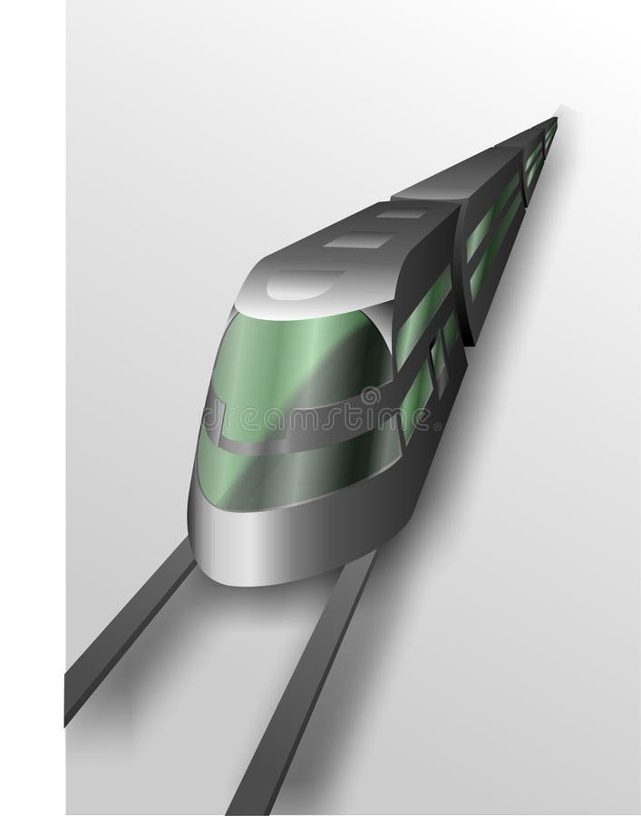 A future-train stock vector. Illustration of forward, electro - 8099879