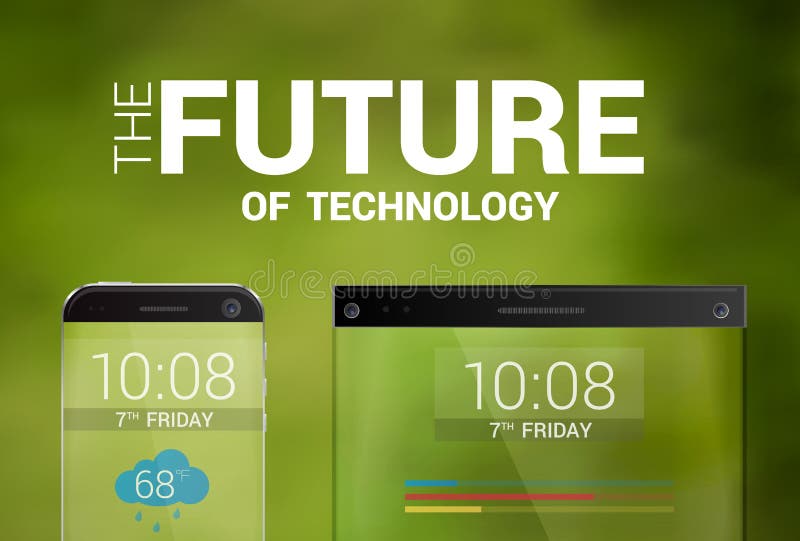 The Future Transparent Cell Phone Vector Stock Vector - Illustration of ...