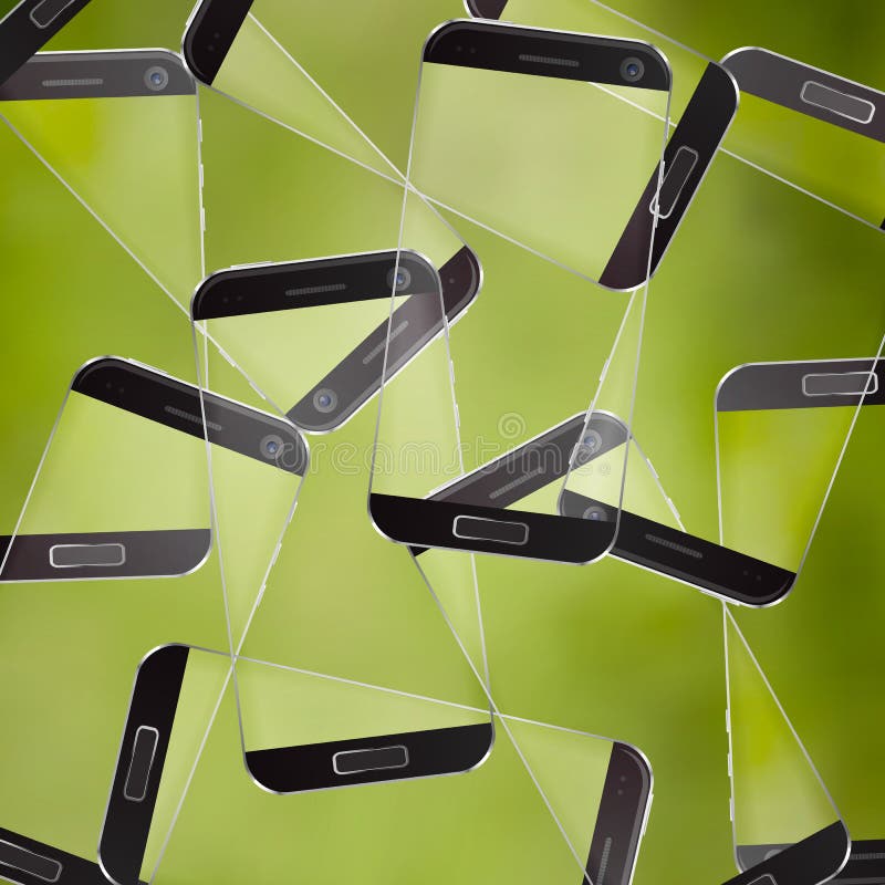 The Future Transparent Cell Phone Vector Stock Vector - Illustration of ...