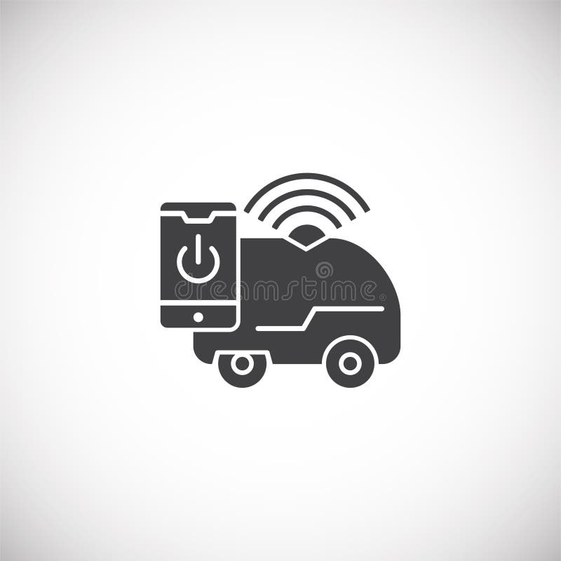 Future Transportation Related Icon on Background for Graphic and Web ...