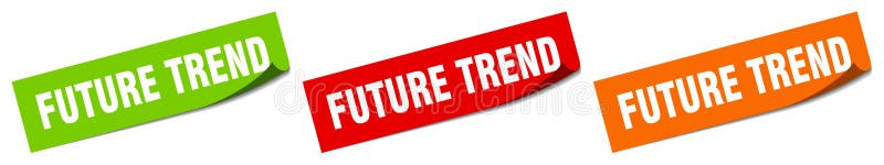 Future Trend Sticker. Future Trend Square Isolated Sign Stock Vector ...