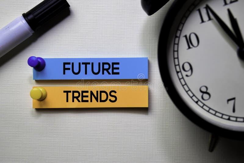 Future Trends Text on Sticky Notes Isolated on Office Desk Stock Photo ...