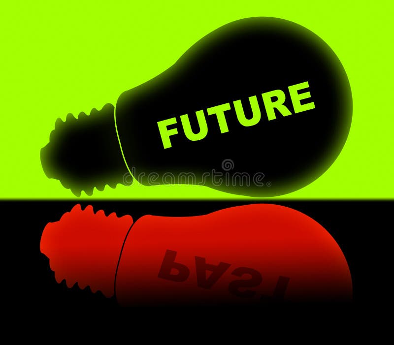 Future Versus Past Timeline Comparing History with Upcoming Events - 3d ...