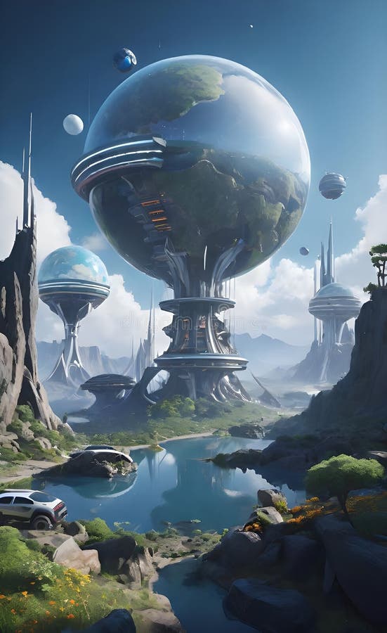 Future View with Upgrade Technology Ai Generated Stock Illustration ...