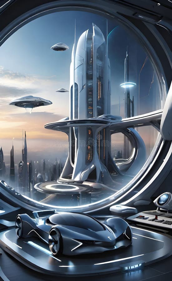 Future View with Upgrade Technology Ai Generated Stock Illustration ...