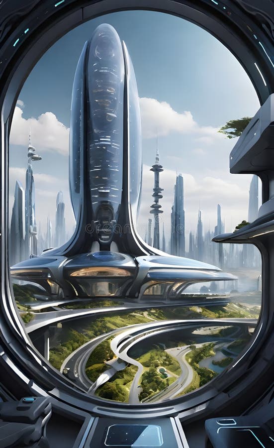 Future View with Upgrade Technology Ai Generated Stock Illustration ...