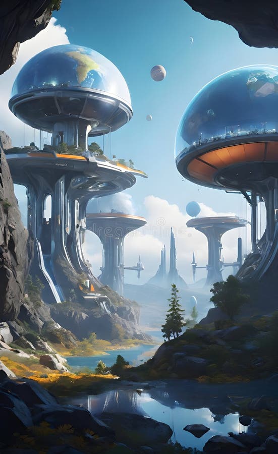 Future View with Upgrade Technology Ai Generated Stock Illustration ...