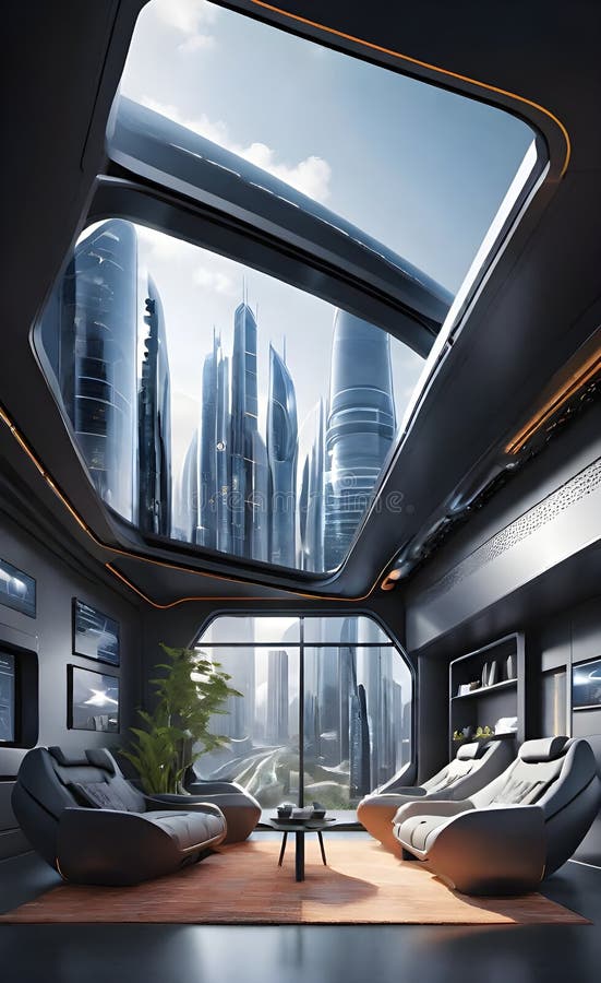 Future View with Upgrade Technology Ai Generated Stock Illustration ...