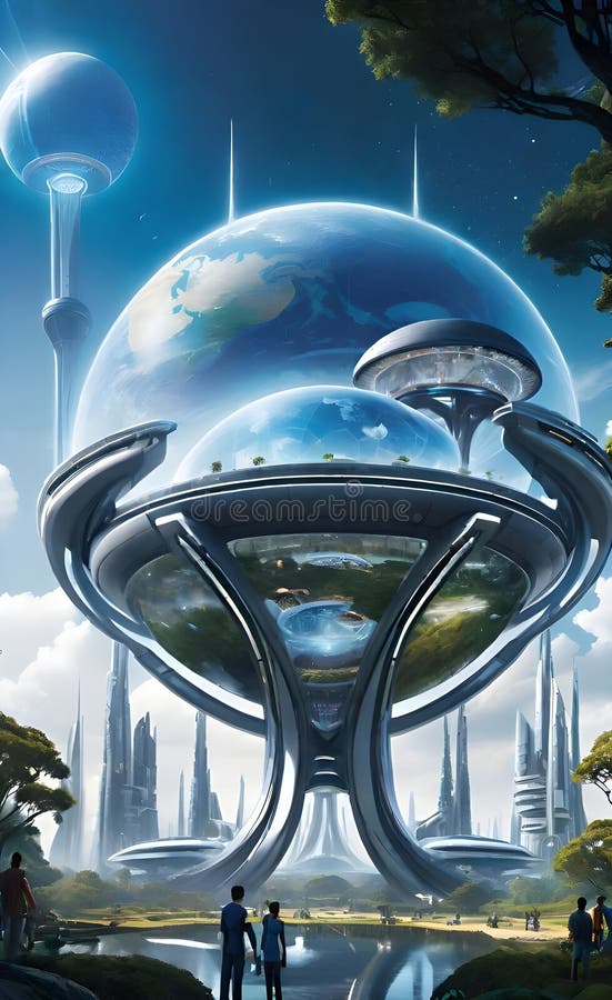 Future View with Upgrade Technology Ai Generated Stock Illustration ...