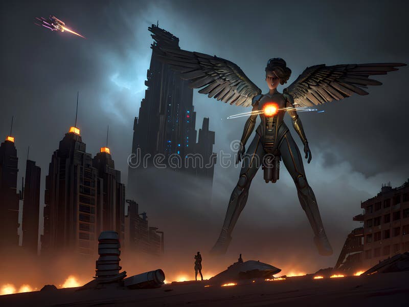 Future War, Generative AI Illustration Stock Illustration ...