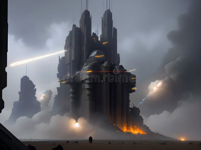 Future War, Generative AI Illustration Stock Illustration ...