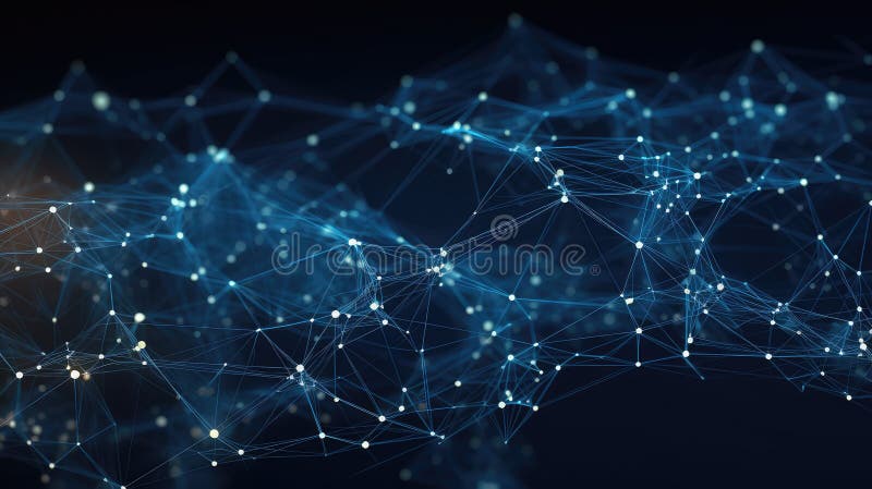 Tech Wireframe Landscape Topographic Stock Image - Image of blue ...