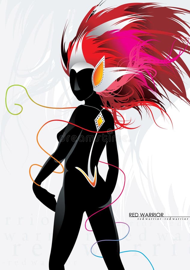 Future woman vector stock vector. Illustration of shape - 15445262