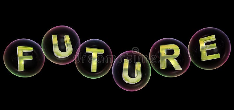 3d Future word stock illustration. Illustration of forecasting - 12834827