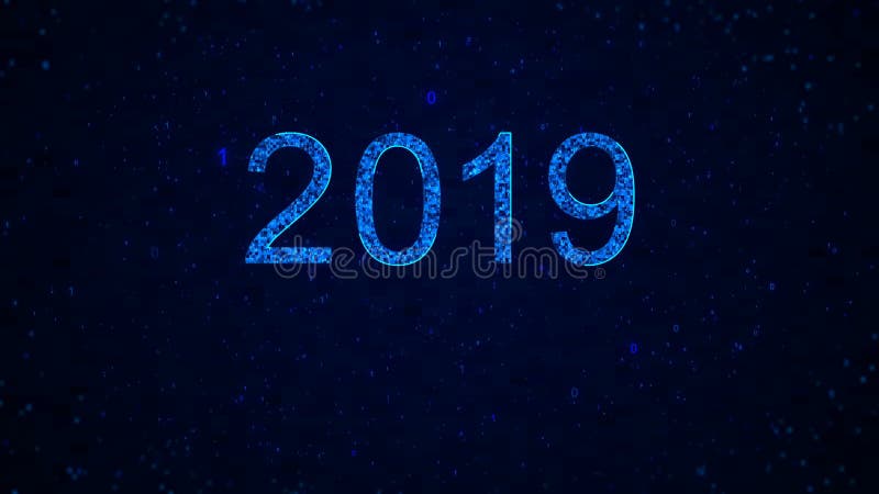 Future 2019 Words from Graphic Elements on a Information Technology ...