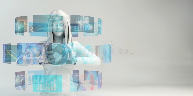 Future Work Automation Stock Illustration Illustration Of Modern