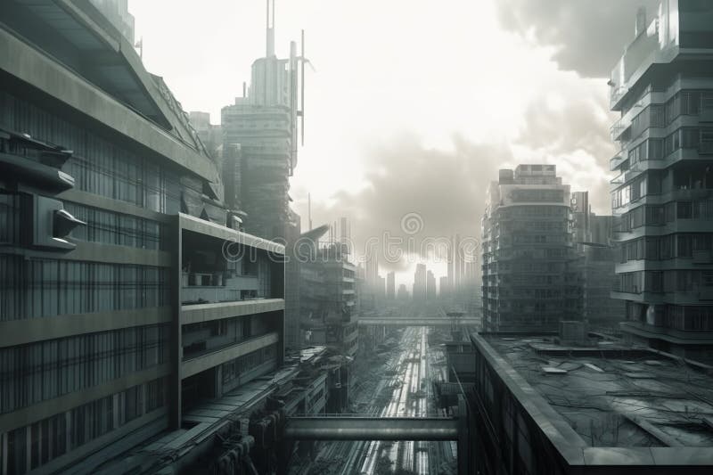 Future World with Air Pollution, Ecological Problems and Climate ...