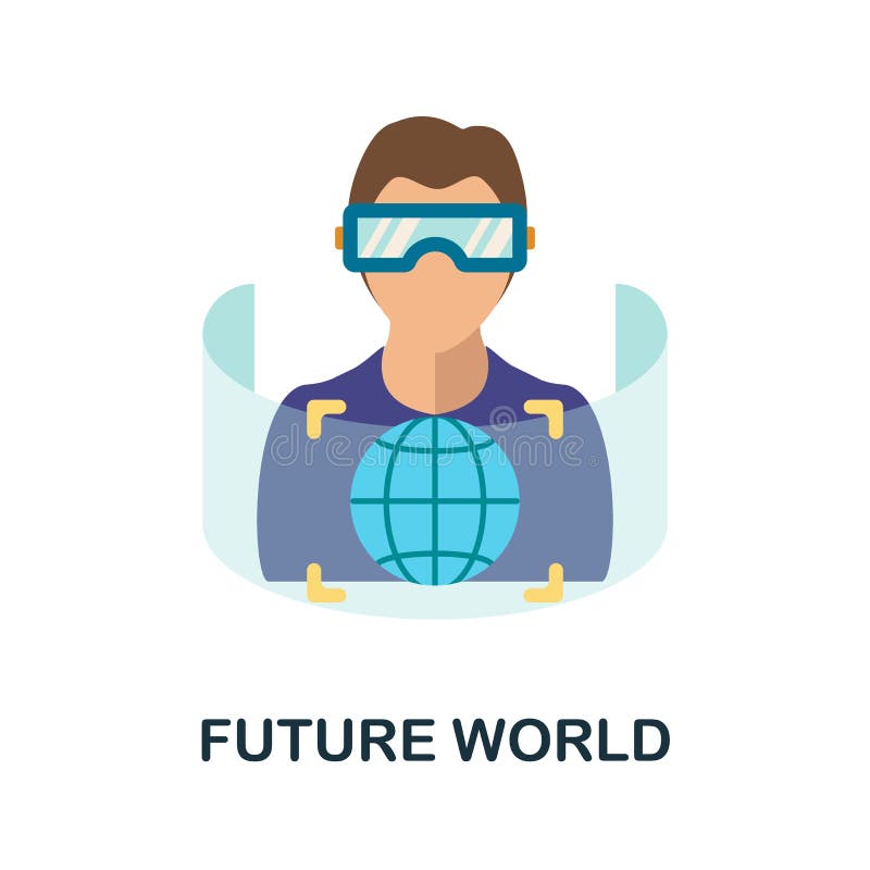 Future World Flat Icon. Color Simple Element from Stem Education ...