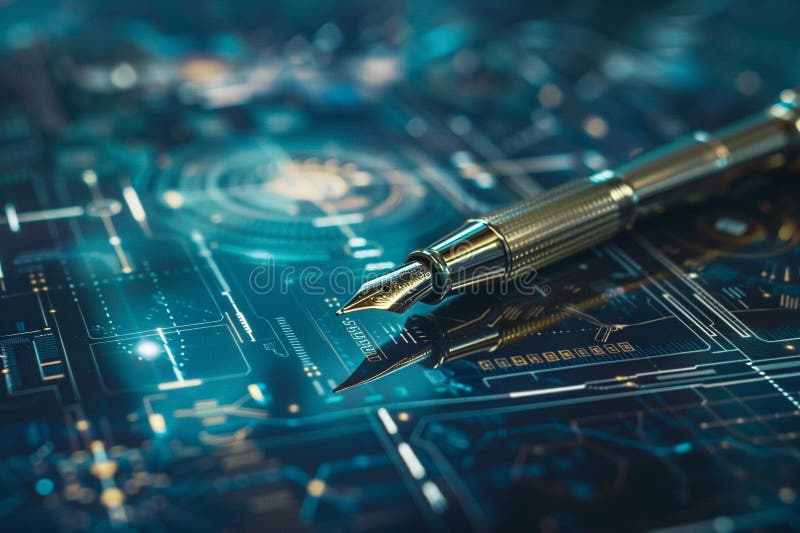 The Future of Writing stock image. Image of modern, innovation - 332306899