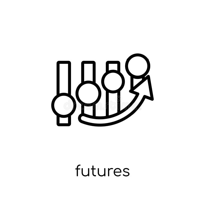 Futures Icon. Trendy Modern Flat Linear Vector Futures Icon on W Stock ...