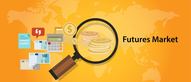 Futures Market Line Icon, Concept Sign, Outline Vector Illustration ...