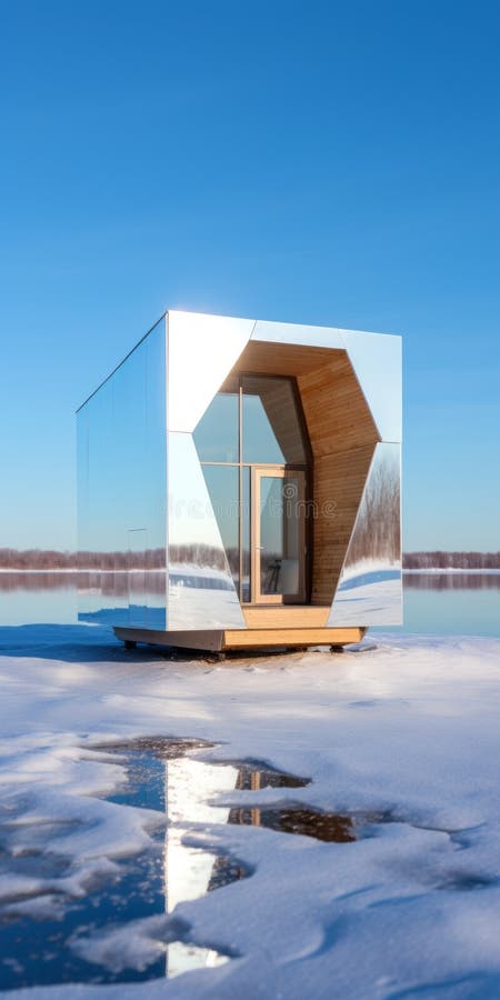 Futurist Cabin: Metallic Finishes, Transparency, and Urban Minimalism ...