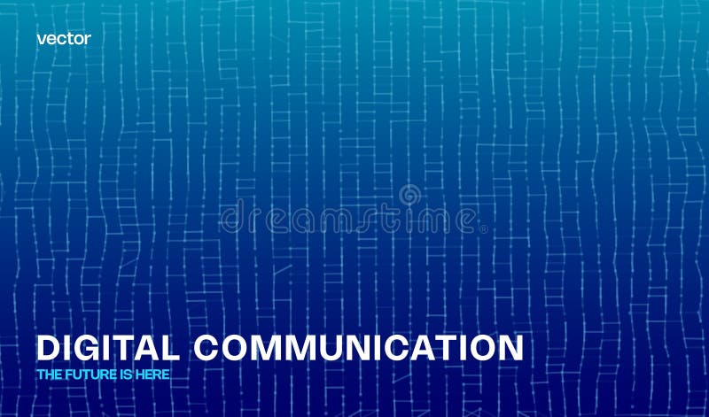 Futuristic Abstract Ai Blue Background Grid Concept. Communication and ...