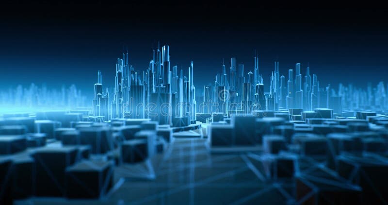 Futuristic Abstract Animated Background with Motion Graphics and ...