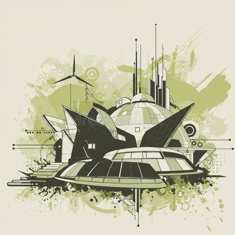 Futuristic Abstract Architecture Stock Illustrations – 291,704 ...