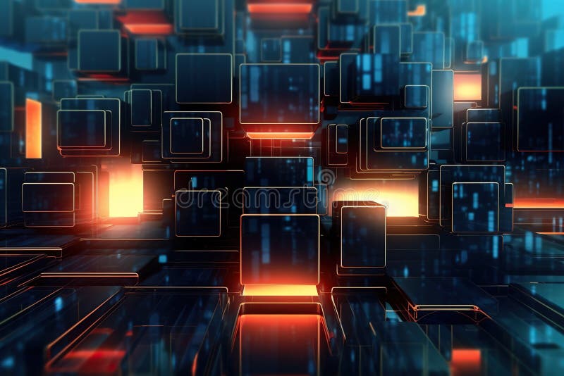 Futuristic Abstract Backdrop: High-tech Elements, Precision Patterns ...