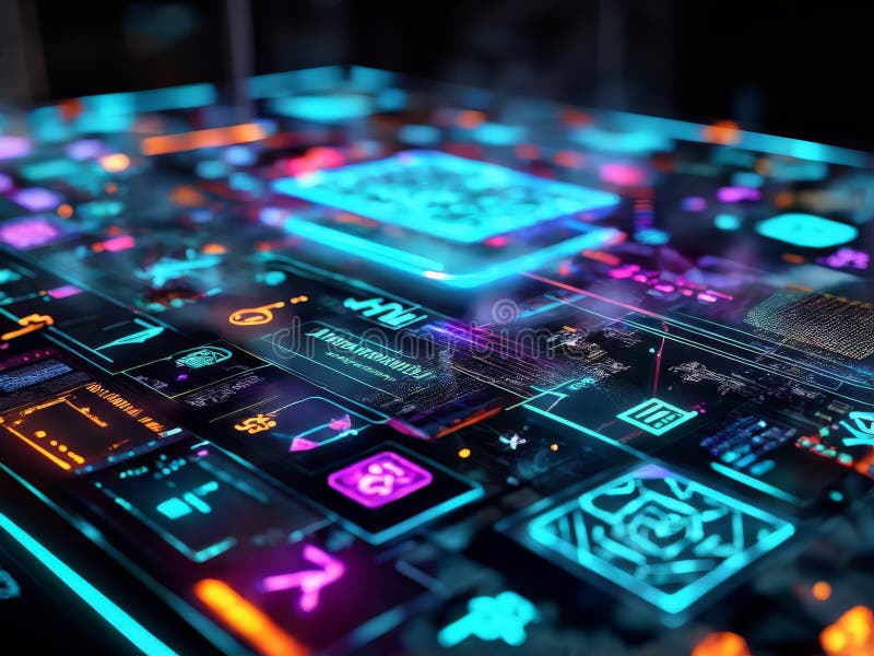 Futuristic Abstract Background, Artificial Intelligence and Future ...