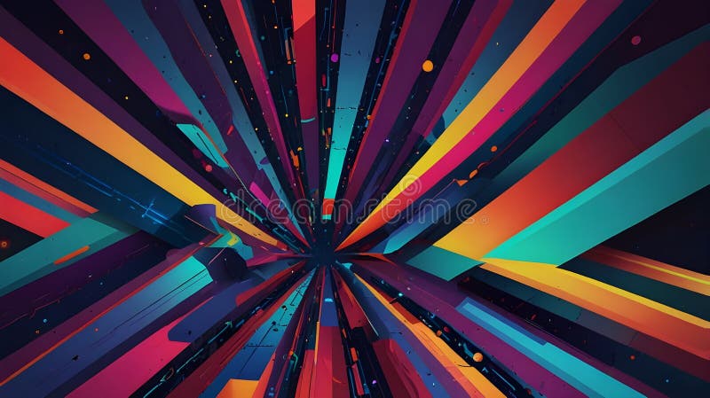 A Futuristic Abstract Background with Complex AI-generated Geometric ...