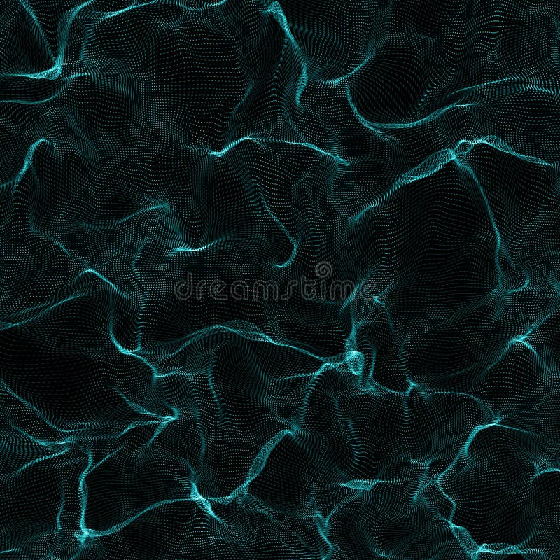 Futuristic Abstract Background. 3d Render Illustration. Warp Surface ...