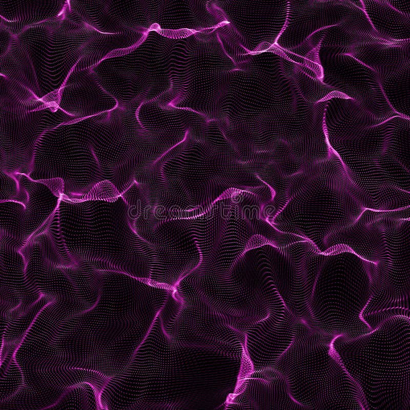 Futuristic Abstract Background. 3d Render Illustration. Warp Surface ...