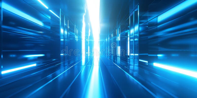 Futuristic Abstract Background, Electric Blue Rays, Sleek Light ...