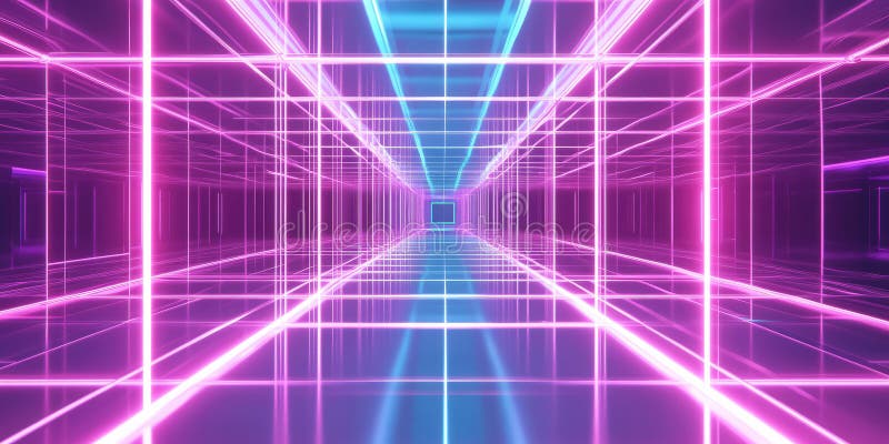 A Futuristic Abstract Background Featuring a Floating Matrix of ...