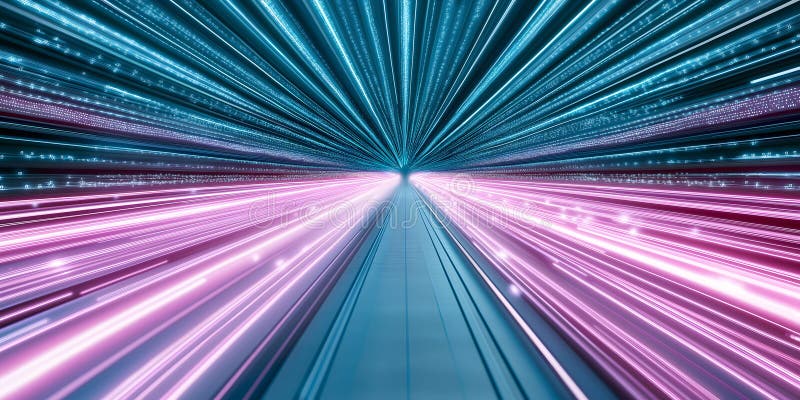 Futuristic Abstract Background Featuring High-speed Data Transmission ...
