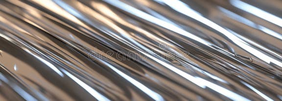 Futuristic Abstract Background Featuring Metallic Blue Waves with Light ...