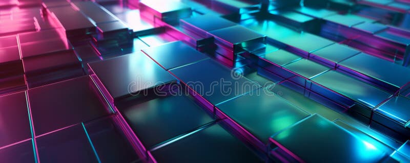 A Futuristic Abstract Background Featuring a Segmented Metallic Panel ...