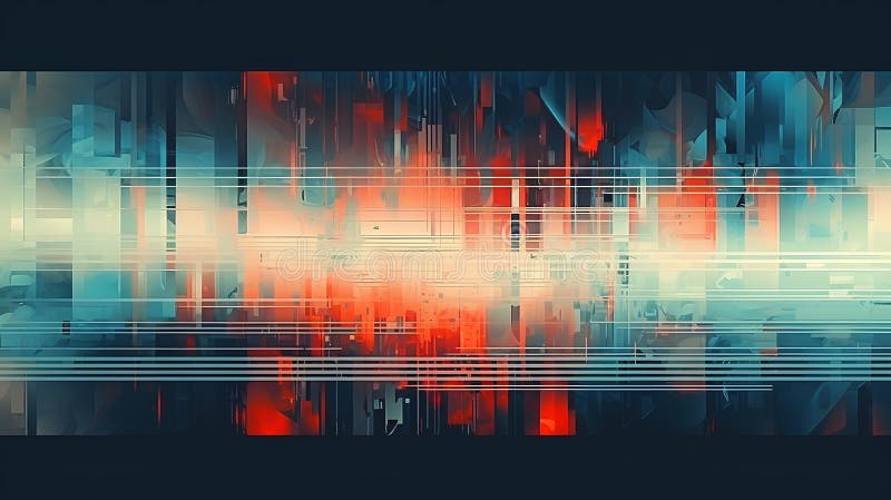 Futuristic Abstract Background. Future Technology. Glitch Background ...