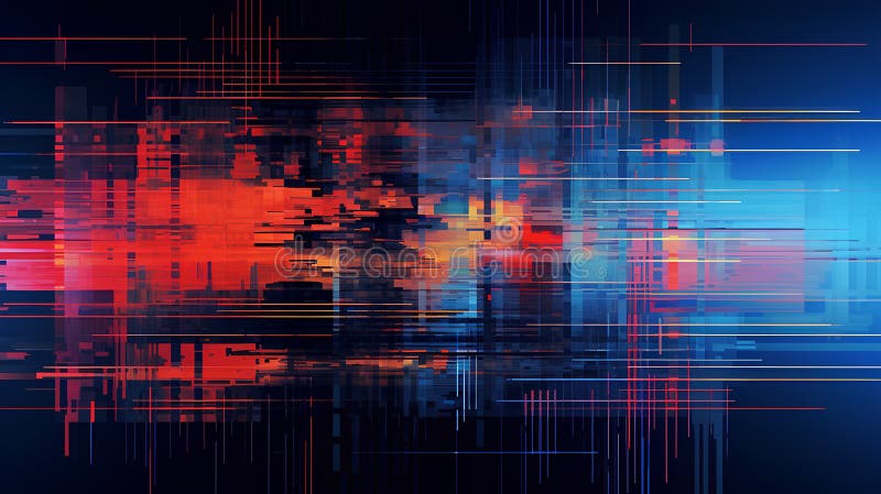 Futuristic Abstract Background. Future Technology. Glitch Background ...