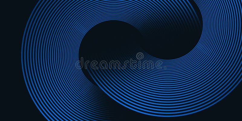 Futuristic Abstract Background. Glowing Circle Lines Design. Swirl ...
