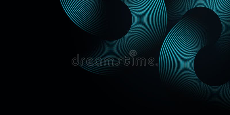 Futuristic Abstract Background. Glowing Circle Lines Design. Swirl ...