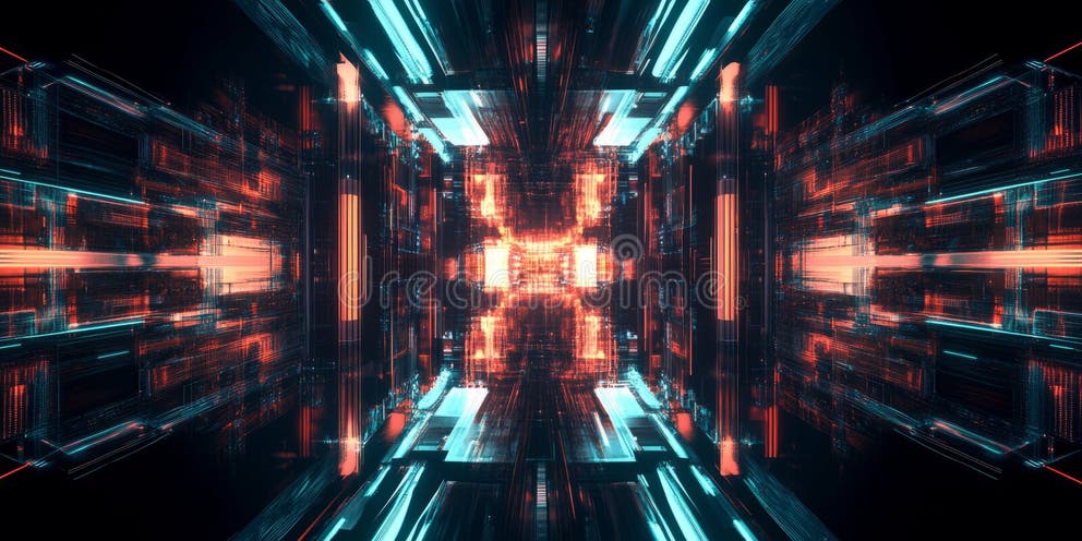 A Futuristic Abstract Background with Layered Geometric Patterns ...