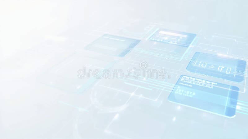 Futuristic Abstract Blue Background. Future Technologies Stock ...