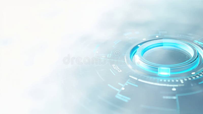Futuristic Abstract Blue Background. Future Technologies Stock ...