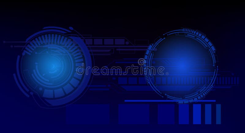 Futuristic Abstract Blue Background Stock Vector - Illustration of ...