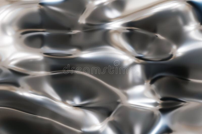 Futuristic Abstract Chrome Background. Tech Style Fluid Metallic ...