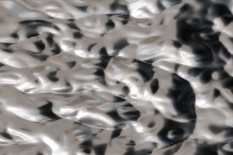 Futuristic Abstract Chrome Background. Tech Style Fluid Metallic ...